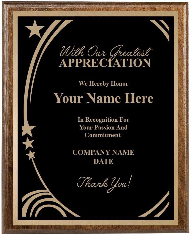 Amazon.com: Personalized Religious Plaque 8x10, Customized Church Award ...