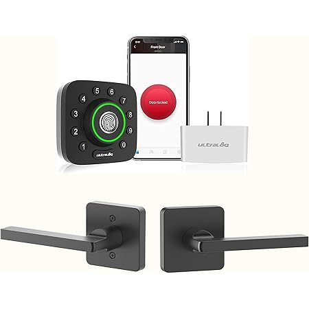 Smart Lock, ULTRALOQ U-Bolt Pro + Bridge WiFi Adaptor, 6-in-1 Keyless ...