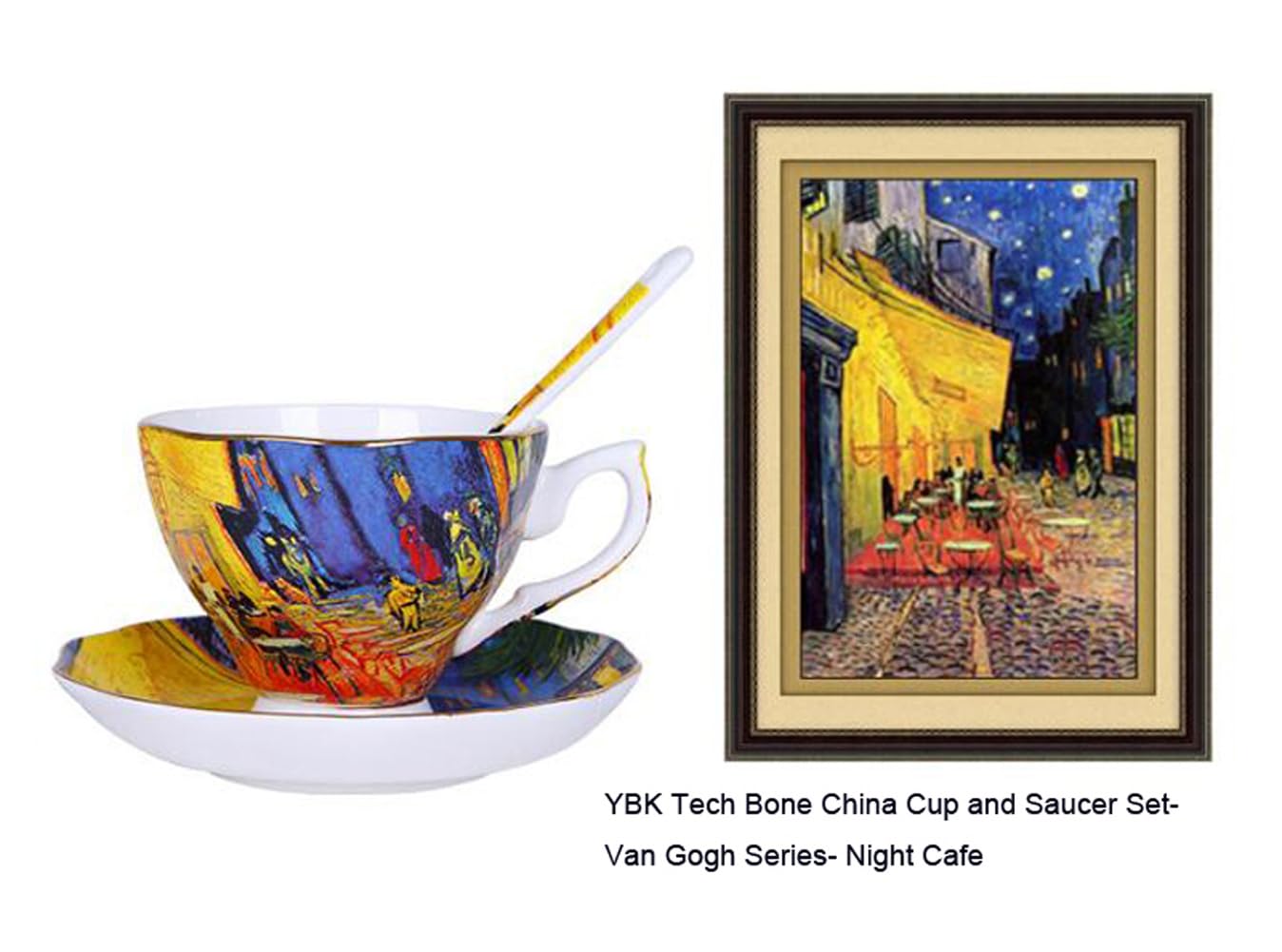 Snapklik.com : YBK Tech Bone China Cup And Saucer Set, 7oz Tea Cup ...