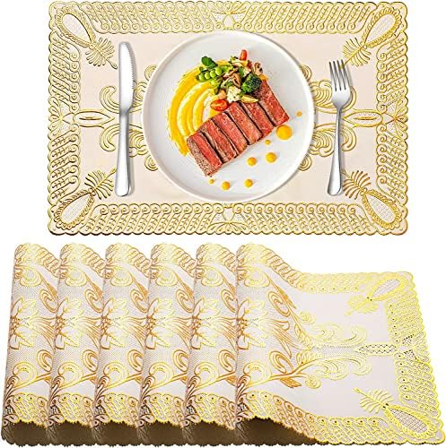 Placemats-Kitchen Table Mat-for Dining Table Non-Slip Washable Heat ...
