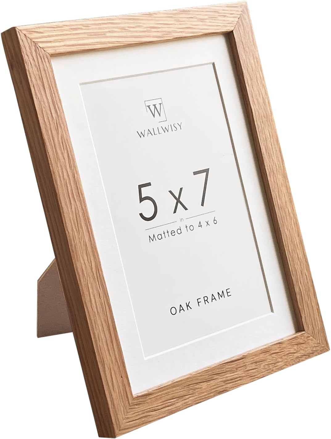 Amazon.com - 5x7 Picture Frame, Solid Oak Wood 5 x 7 Photo Frame with ...