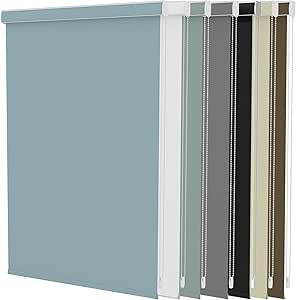 Amazon.com: MYshade Custom Size Roller Shades Corded Blackout Binds with Valance, Light Blocking ...