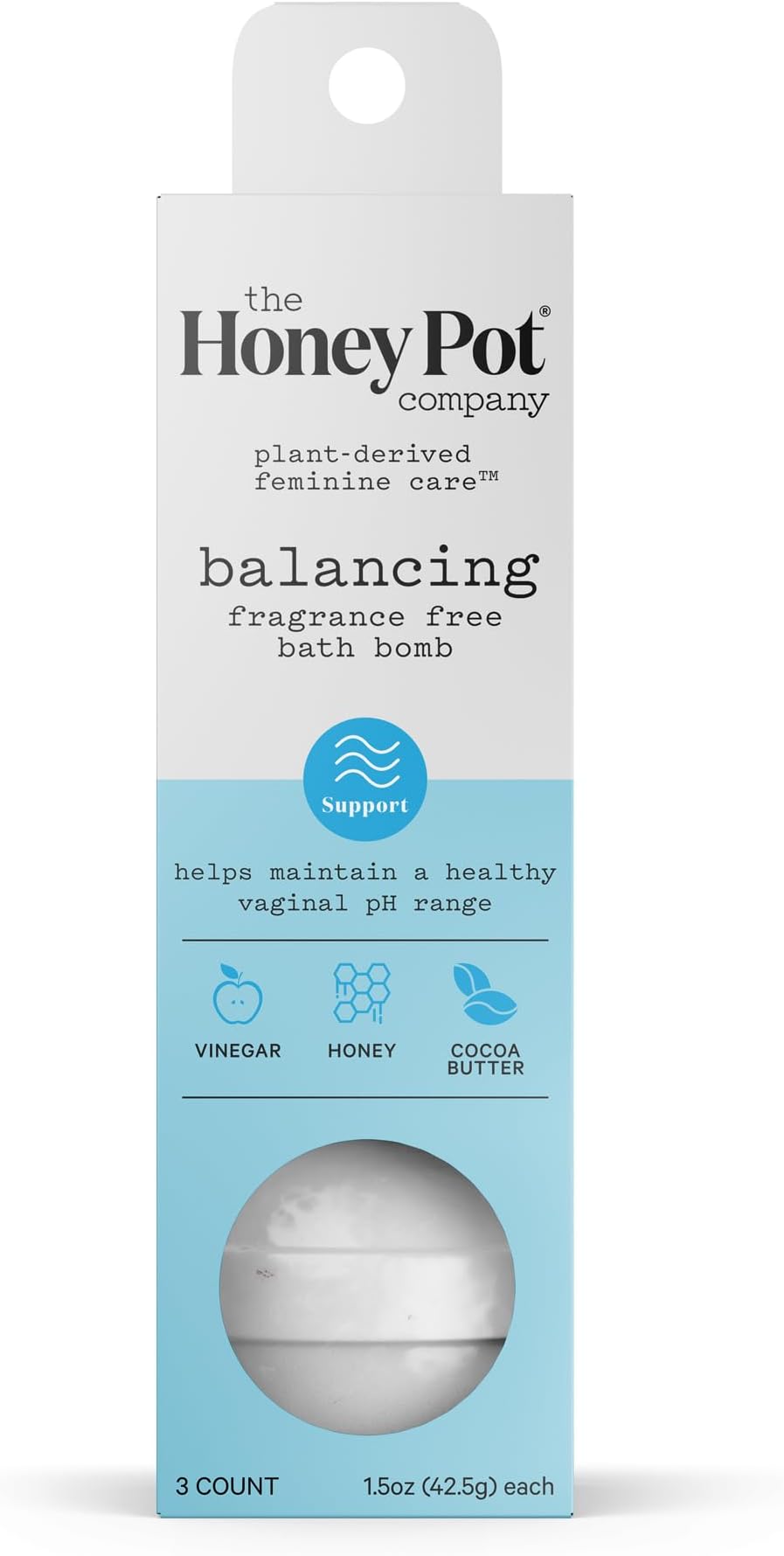 Amazon.com : The Honey Pot Company - Balancing Fragrance Free Bath Bombs - pH Balancing ...