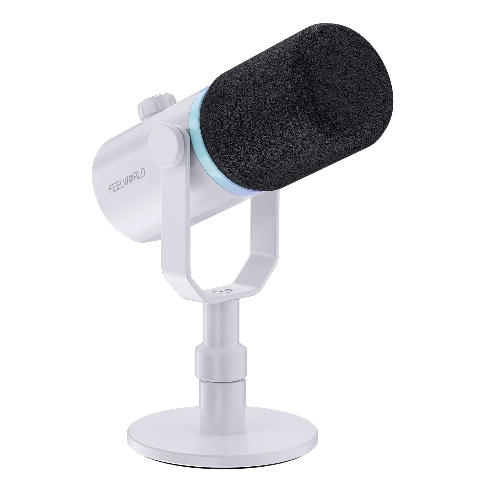 Amazon.com: FEELWORLD PM1 XLR USB Dynamic Microphone with Desktop Stand ...