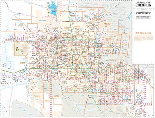Amazon.com: Metropolitan Phoenix ZIP Code Arterial and Collector ...