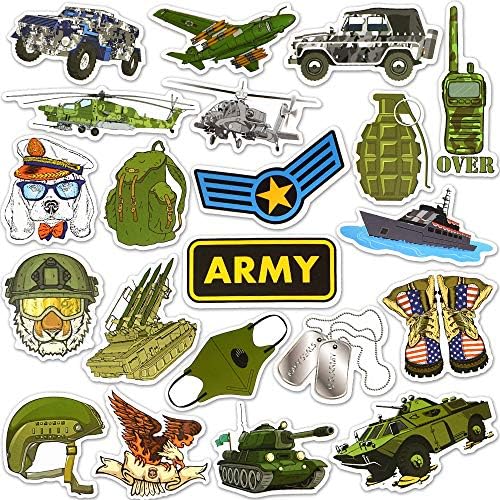 Amazon.com: 50 Pcs Military Stickers| Army Waterproof Vinyl Stickers ...