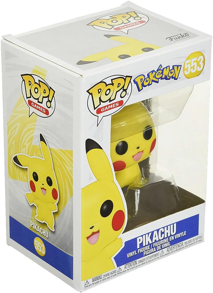 Funko Pop! Pokemon - Pikachu (Flocked) #553 Special Edition : Amazon ...