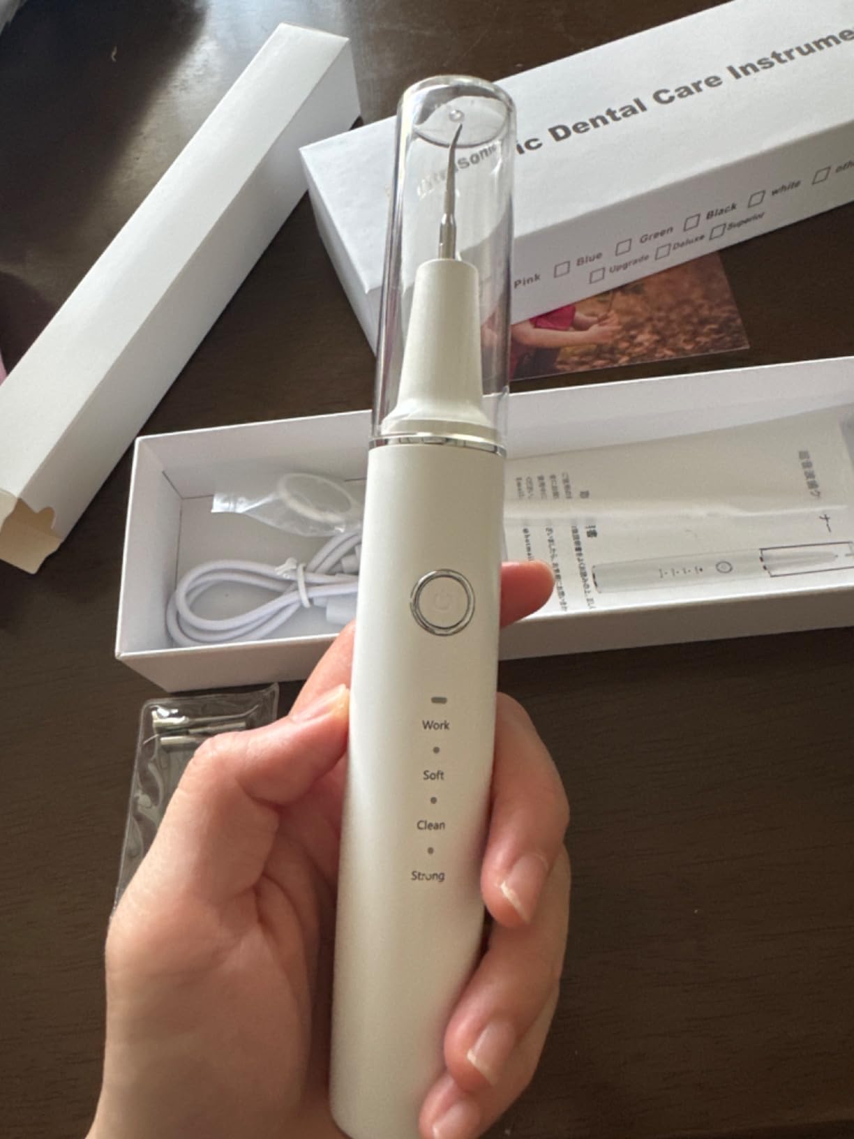 Amazon.co.jp: vimaydo 超音波歯クリーナー 口腔洗浄器 USB 充電式 家庭用携帯用歯清潔器 内蔵LED照明 IPX6防水 : ドラッグストア