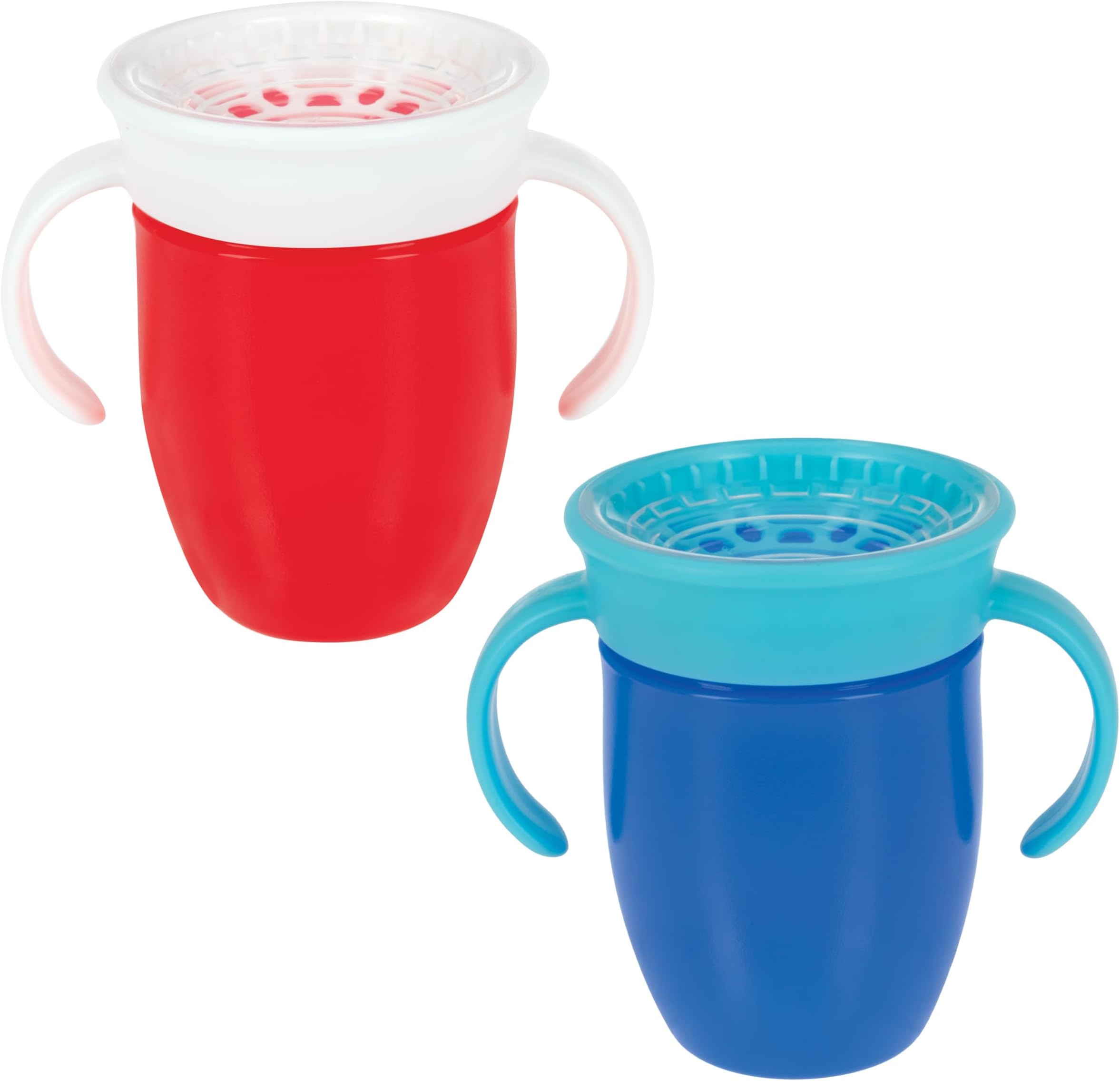 Amazon.com : Nuby 3-Piece No-Spill Sippy Cup with 360 Smart Edge ...