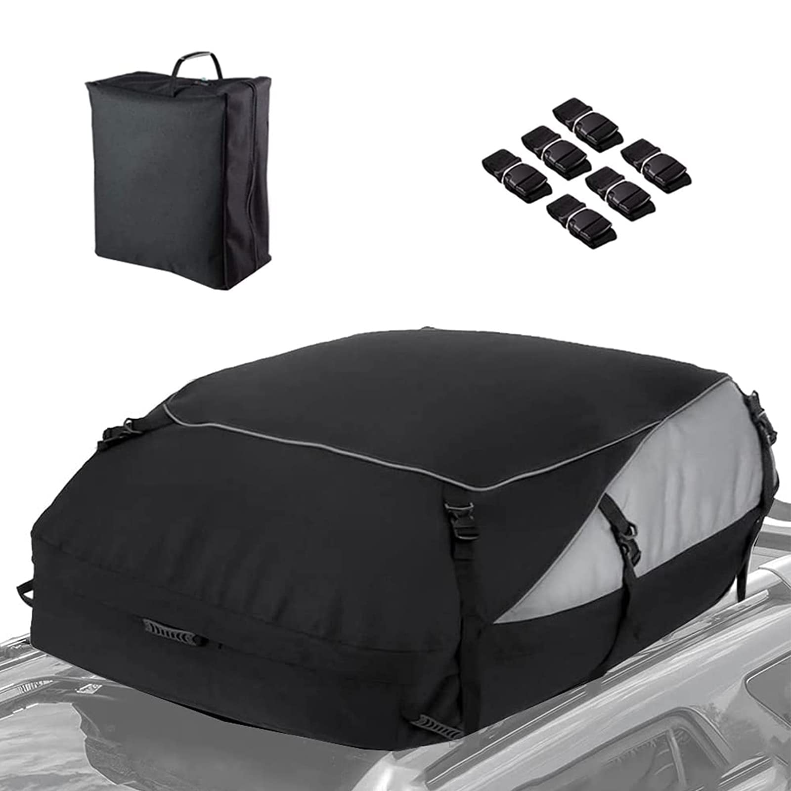 Buy Waterproof Car Rooftop Cargo Carrier Bag, 20 Cubic Feet Soft Shell ...