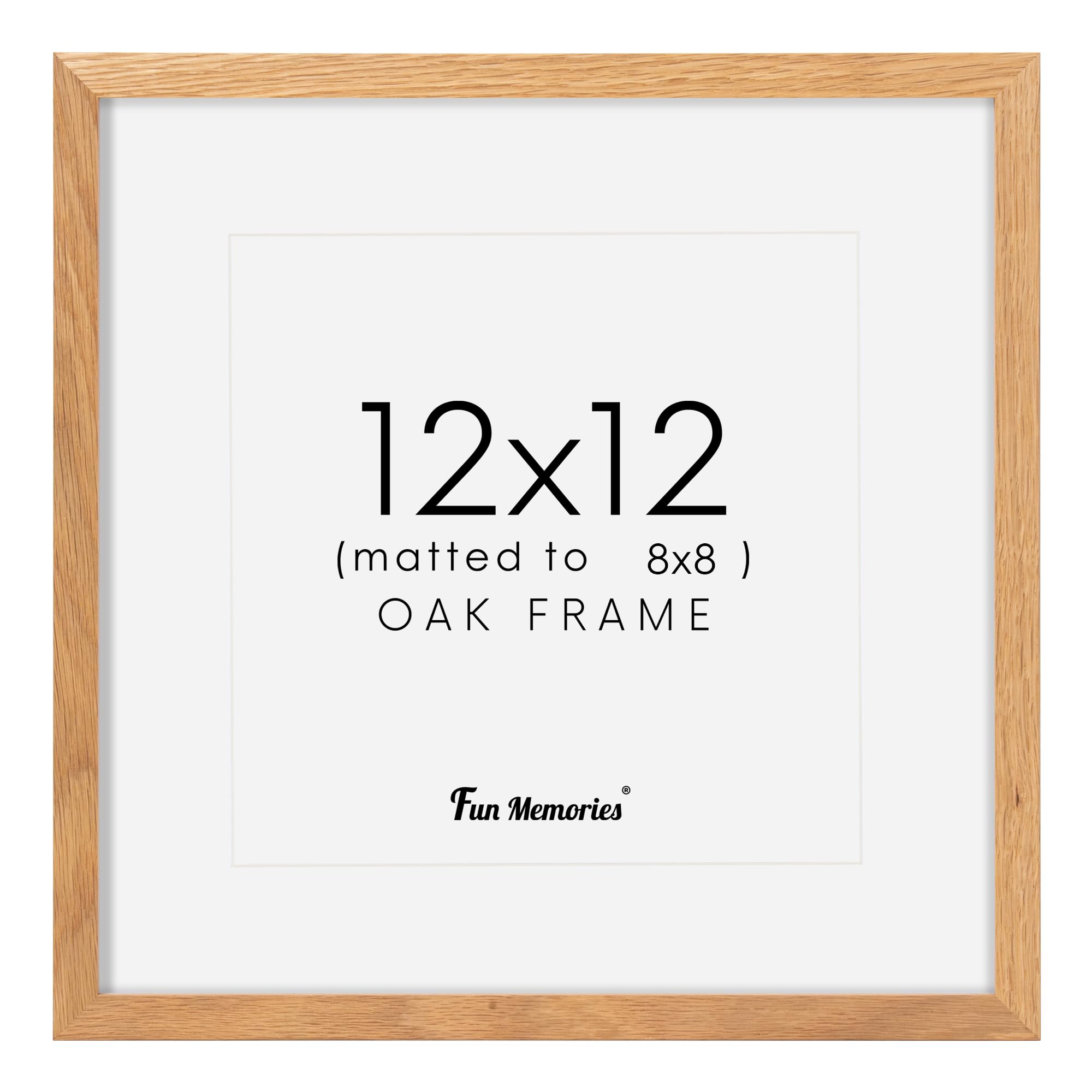 Amazon.com - 12x12 Picture Frame, Solid Oak Wood 12"x12" Photo Frame ...