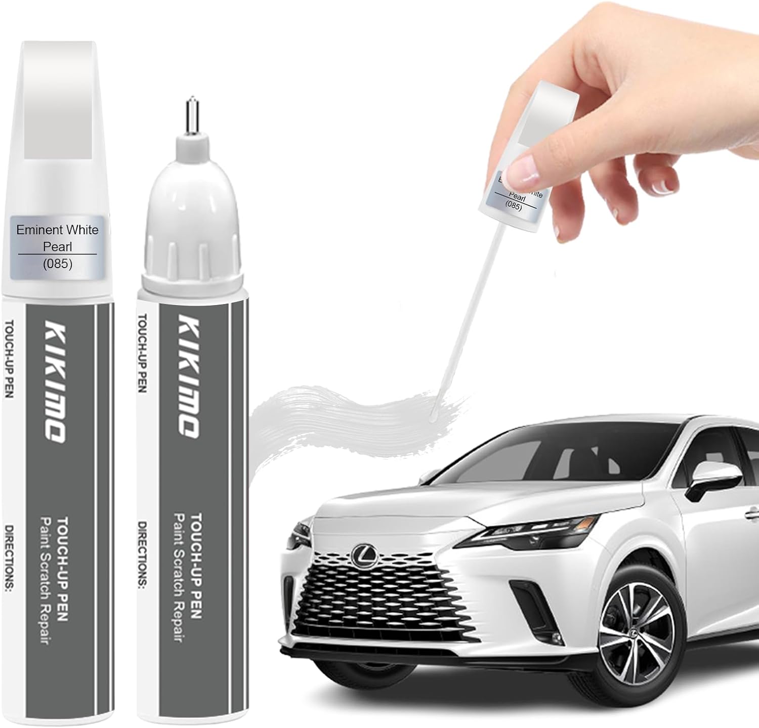 Amazon.com: KIKIMO for Lexus Touch Up Paint(Eminent White Pearl(085 ...