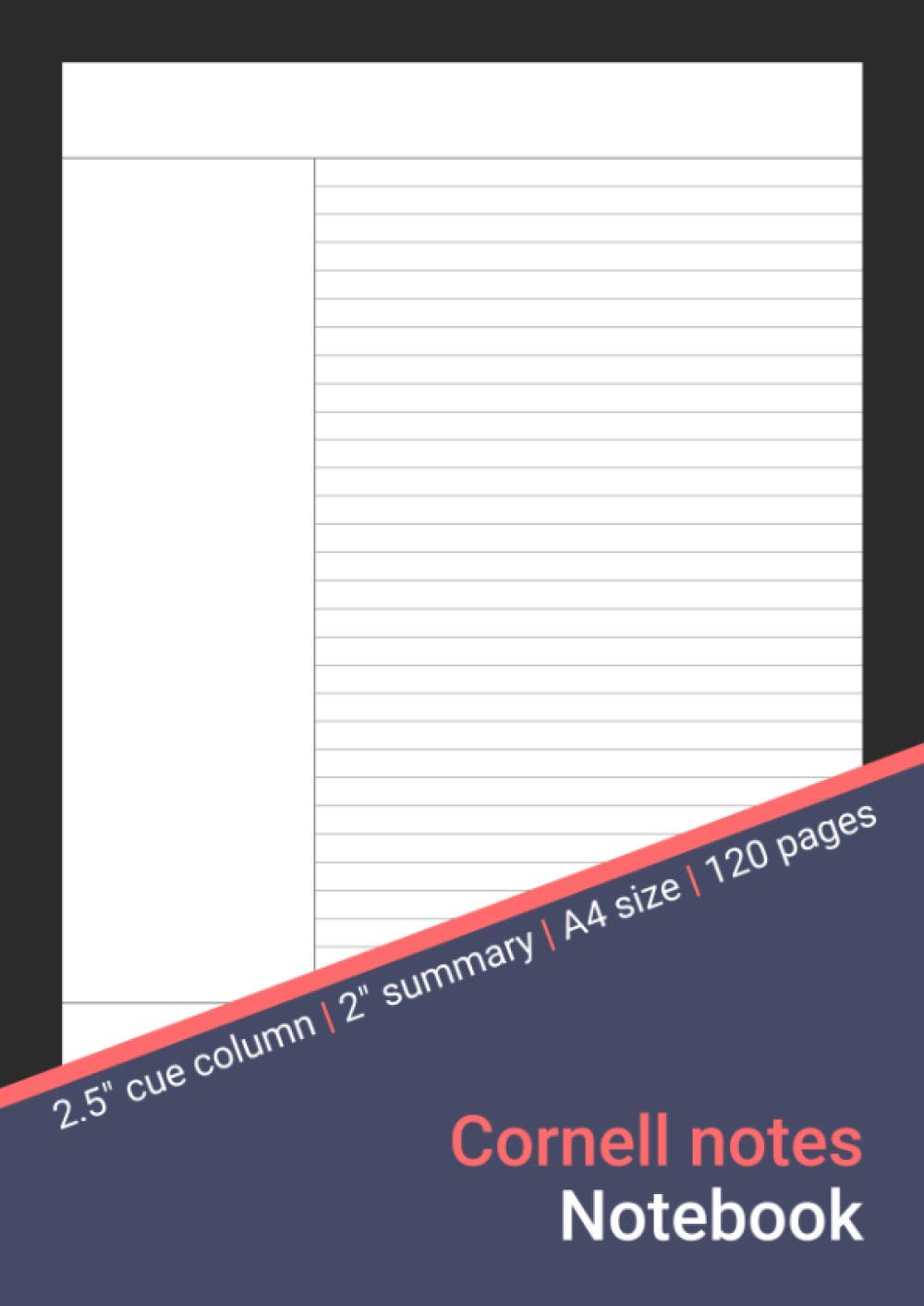 Cornell Notes Notebook: A4 Size | Notetaking System for Students ...