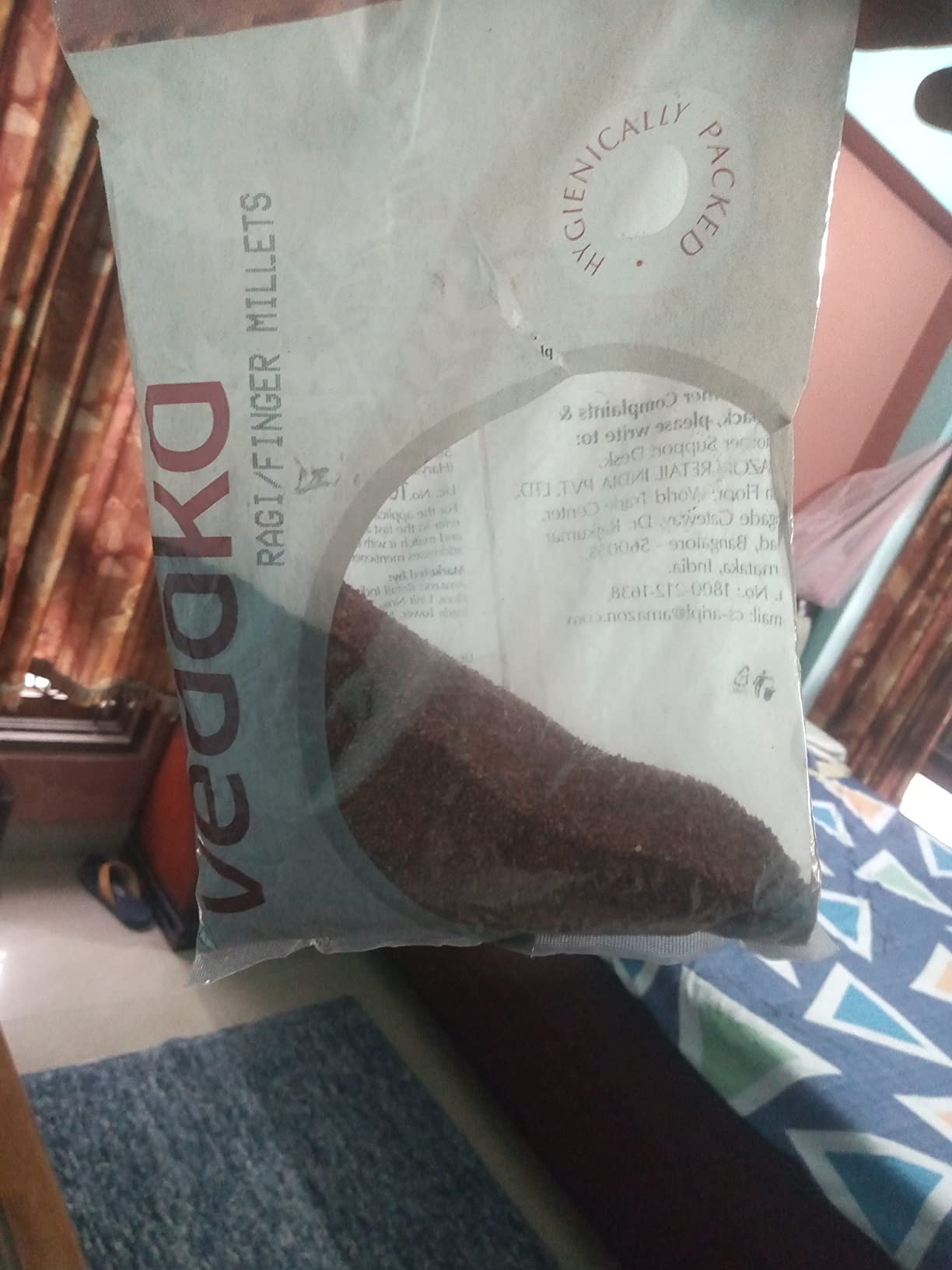 Amazon Brand - Vedaka Unpolished Ragi/Finger Millets 750g (Mandua ...