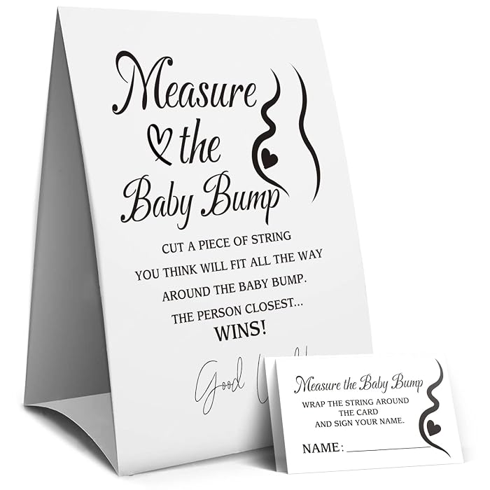 Buy Measure Mommy's Belly Sign, Baby Shower Sign, Measure the Baby Bump ...