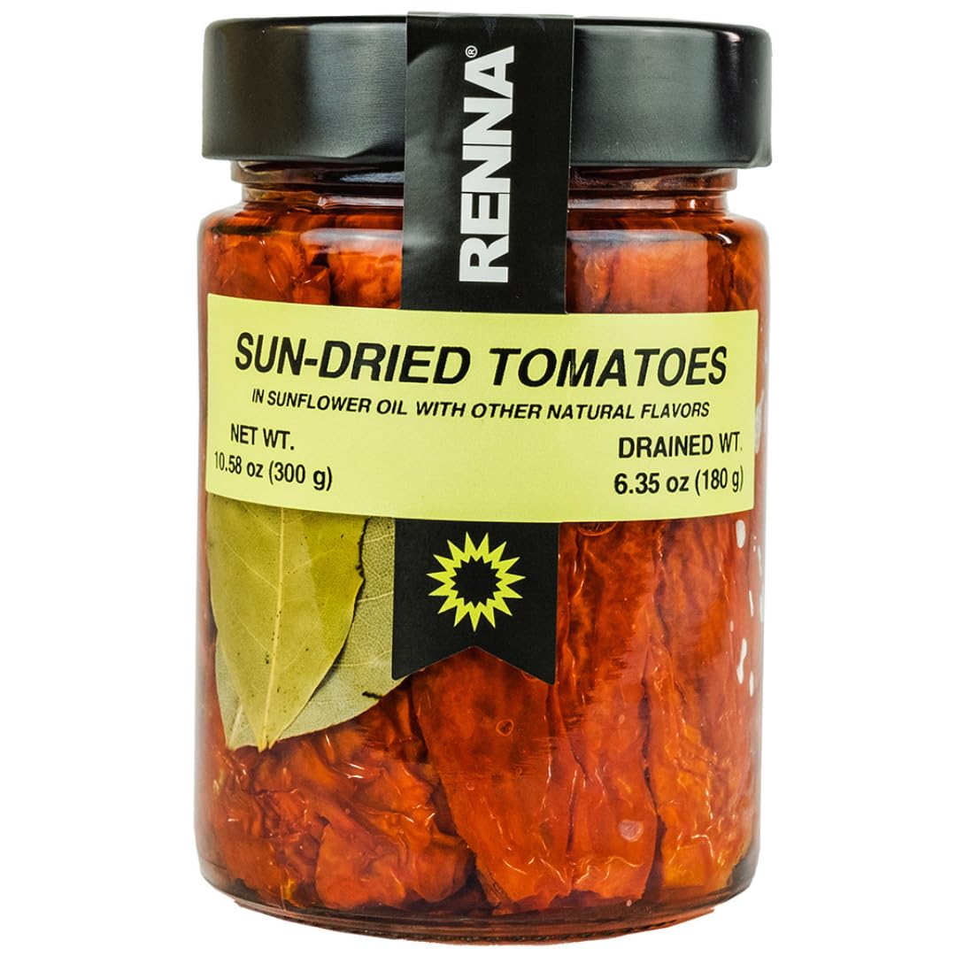 Amazon.com : Renna Premium Italian Sun-Dried Tomatoes in Oil (10.58 oz ...