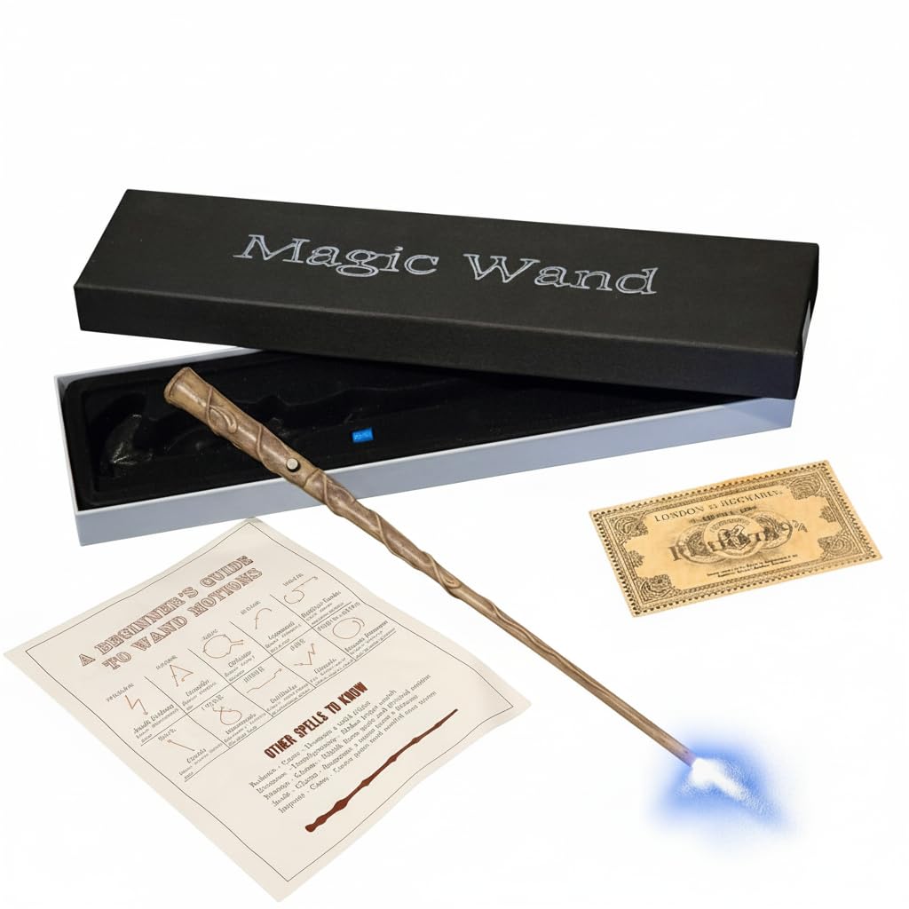 Buy MilesMagic Light-Up Wizard Wand | Harry Potter LED Cosplay Wand 33 ...