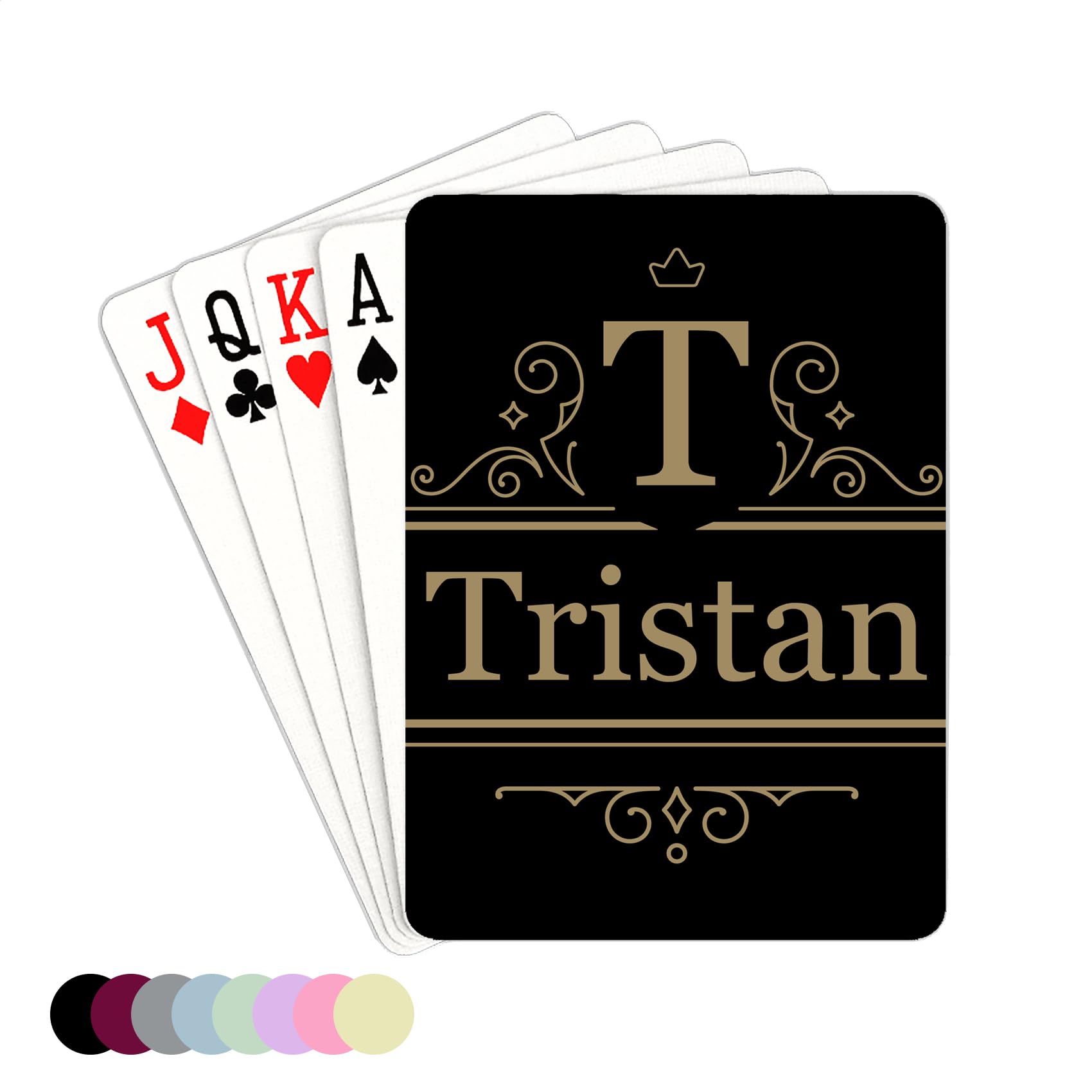 Amazon.com: Custom Playing Cards Deck, Personalized Name Monogram ...