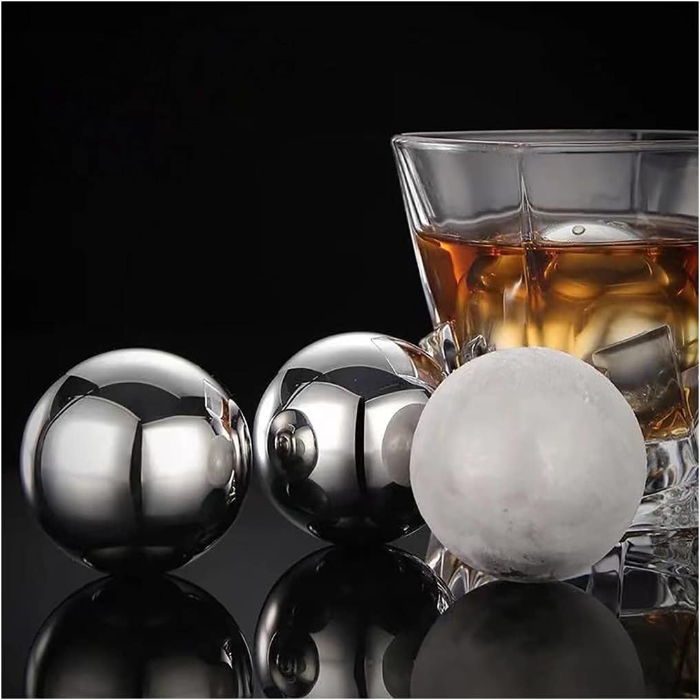 Amazon.com: Premium Stainless Steel Ice Ball Chillers, Set of 2, Wine ...