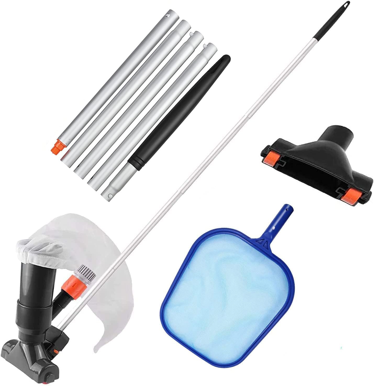 Amazon.com : RXXR Black Portable Pool Vacuum Jet Underwater Cleaner W ...