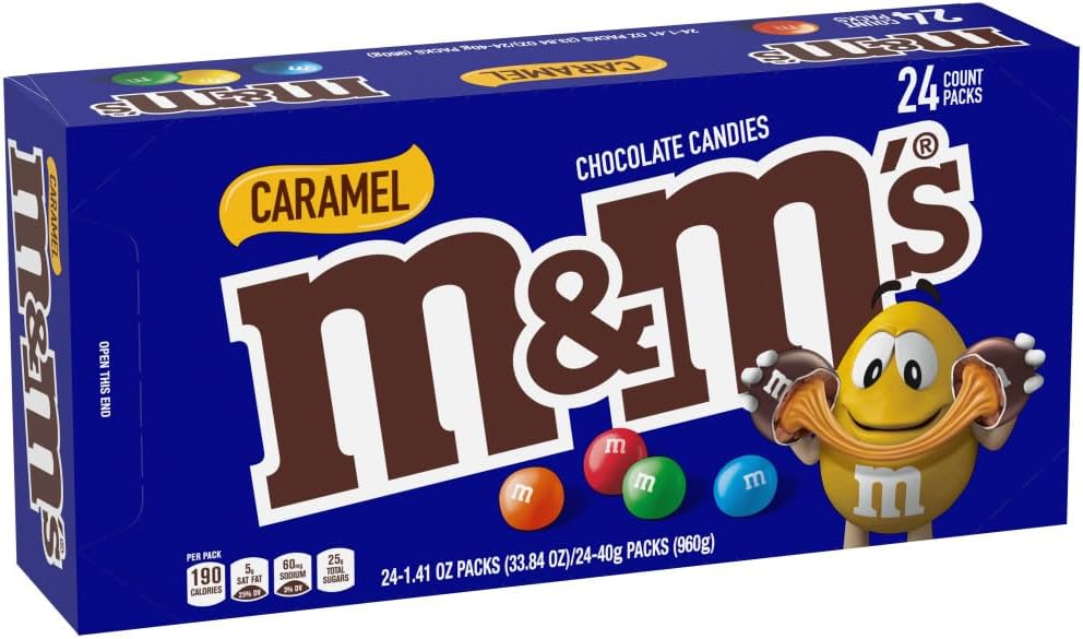 Amazon.com : M&M'S Caramel Milk Chocolate Candy, Sharing Size, 9.05 oz ...