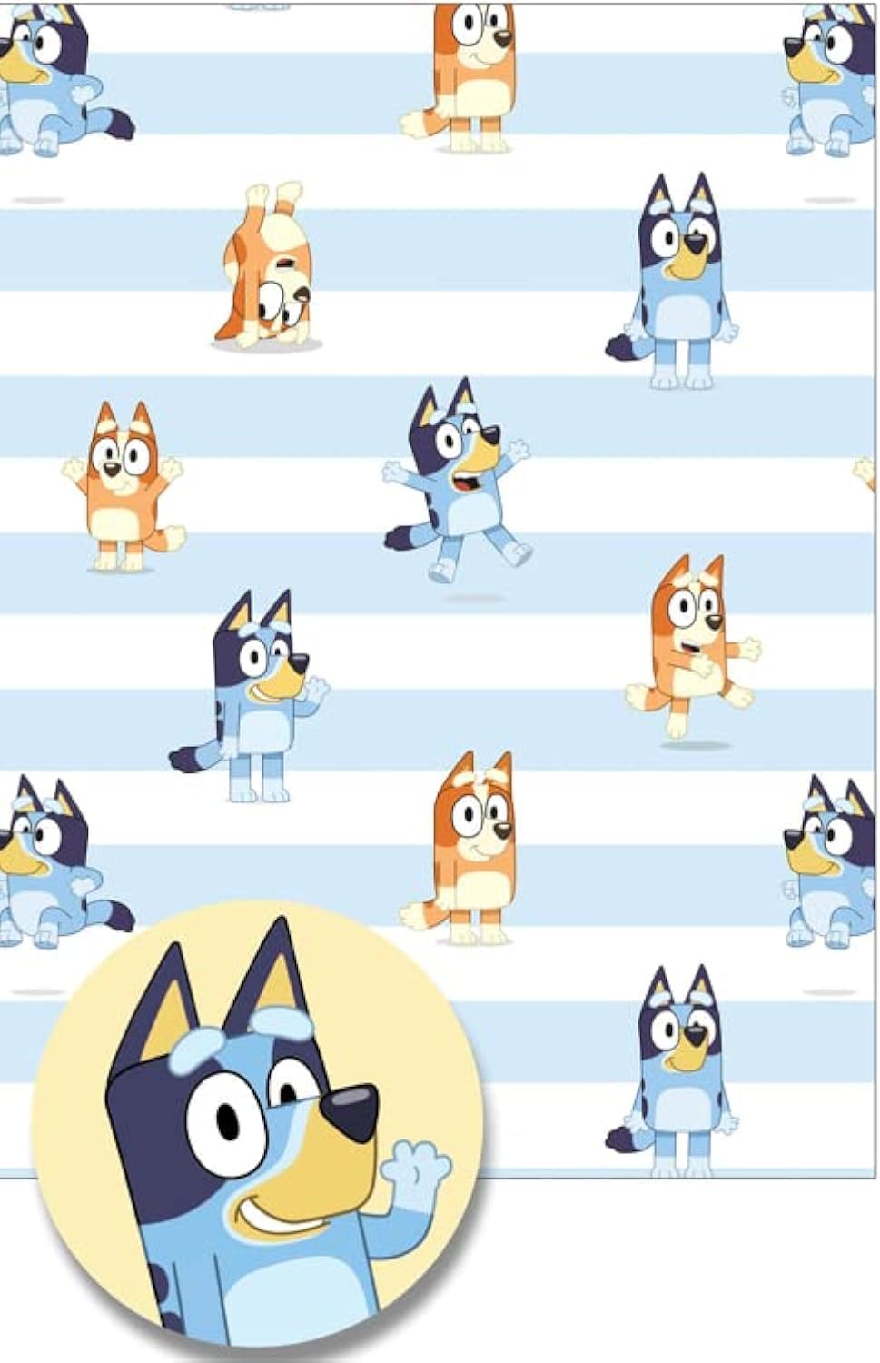 Bluey Wrapping Paper 2M Roll Wrap - Bluey Gift Wrap : Amazon.co.uk ...