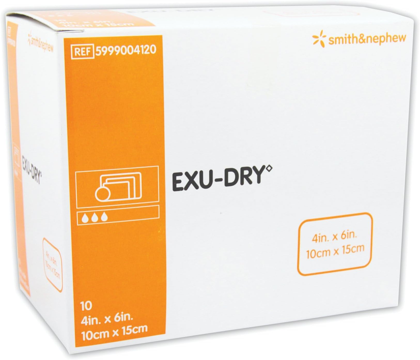 Amazon.com : Exu-Dry Wound Dressing 4"X6" Full Absorbency - Model ...