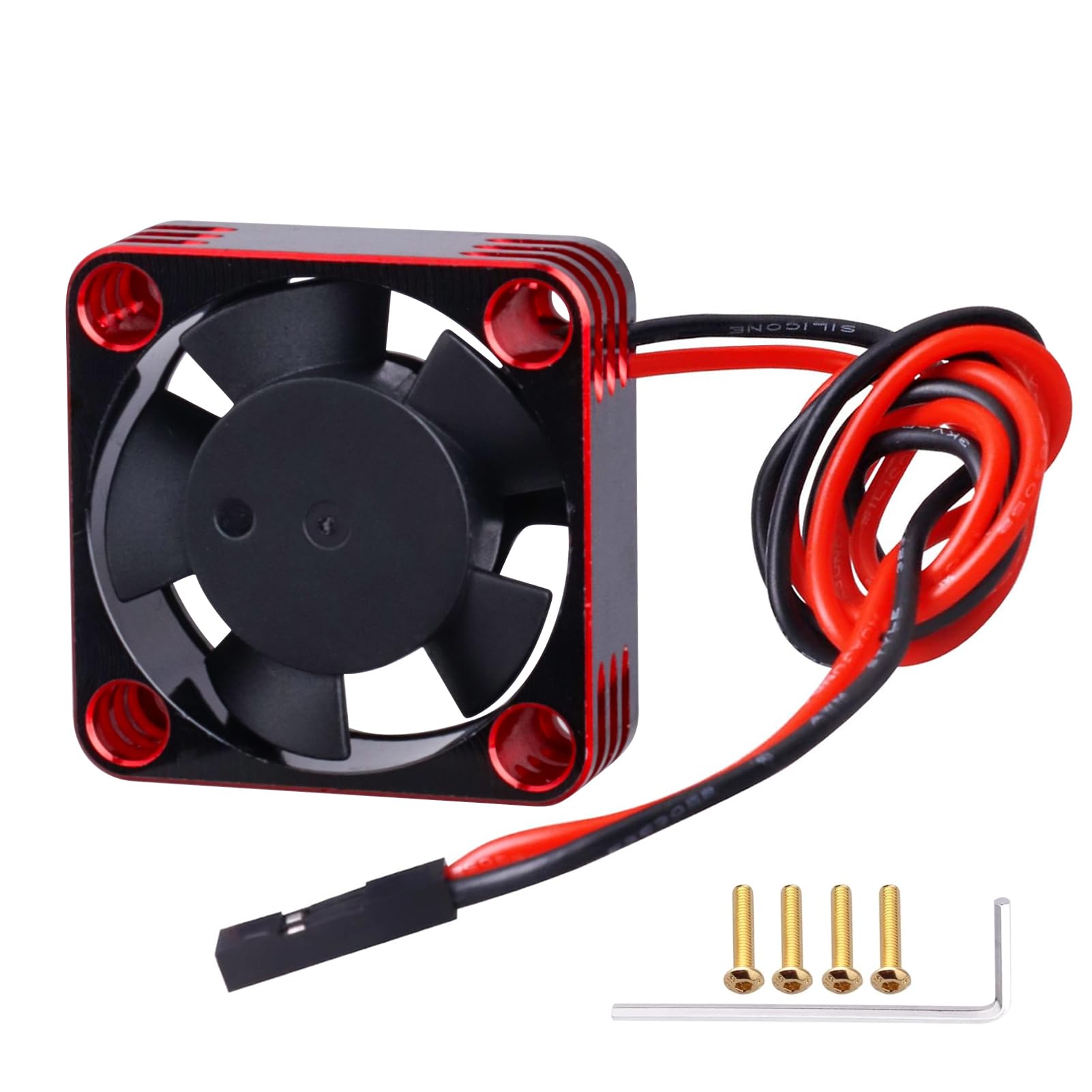 Amazon.com: GoHobby 30x30x10mm RC Motor/ESC Cooling Fan Aluminum Case ...