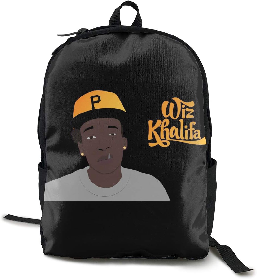 Amazon.com | SupersBag Unisex Backpack Cool Teenager Wiz Khalifa Black ...