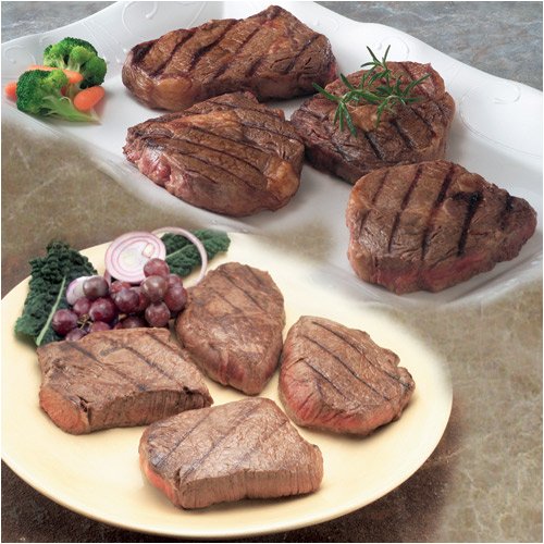 Amazon.com: 12 Steak Package - 4 (10 oz) Ribeye + 8 (8 oz) Sirloin ...