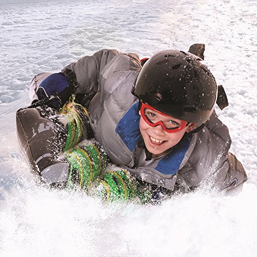 Pipeline SNO Lazer Sled Inflatable 1 Person Snow Tube Sled with 2 Grip ...