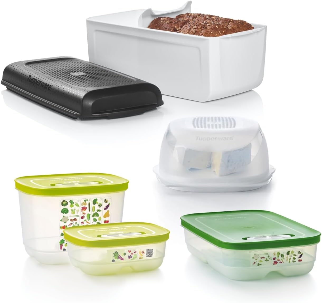 Tupperware KitchenSmart 5 Pc Set - Includes BreadSmart Junior ...