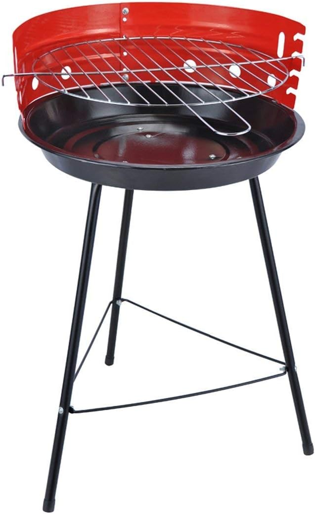 Barbecuegrill rund / Rundgrill / Standgrill Ø 33 cm mit Windschutz ...