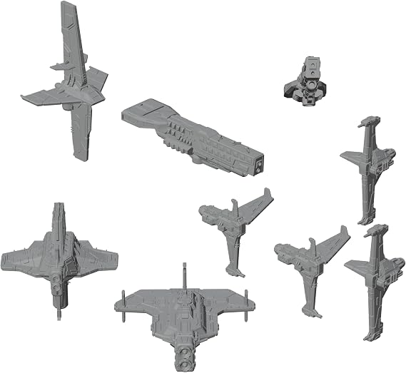 Amazon.com: Terra Union Alliance Battle Group Space Fleet | 9-Piece Sci ...