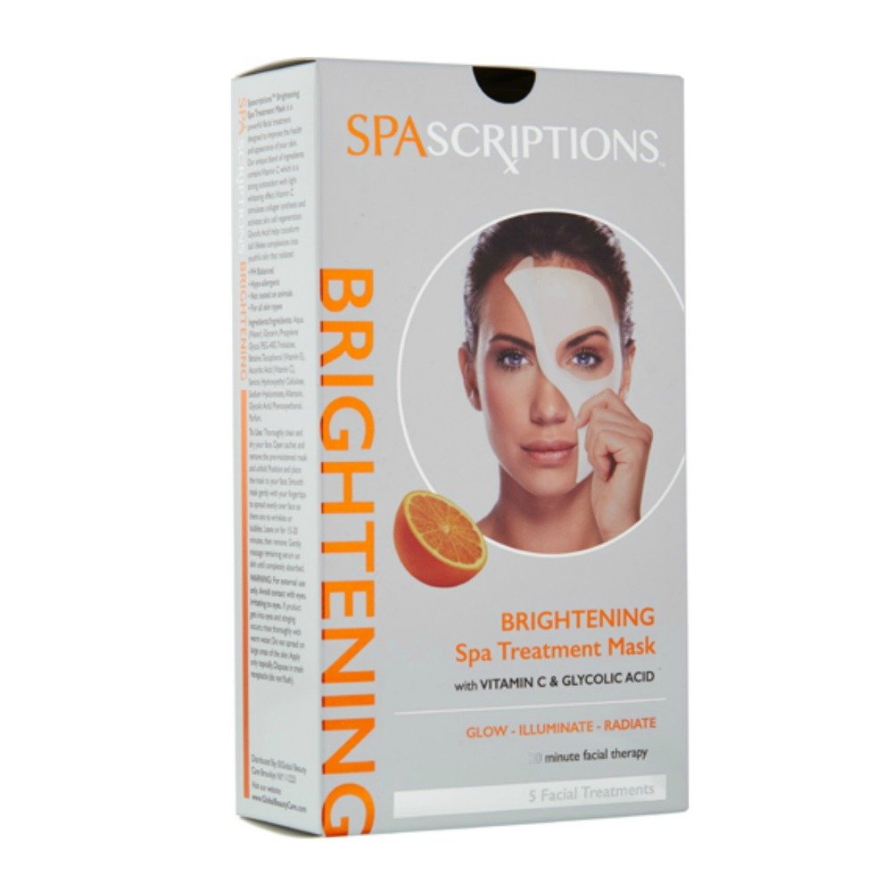 Amazon.com : SPAScriptions Brightening SPA Treatment Mask, 5 masks ...
