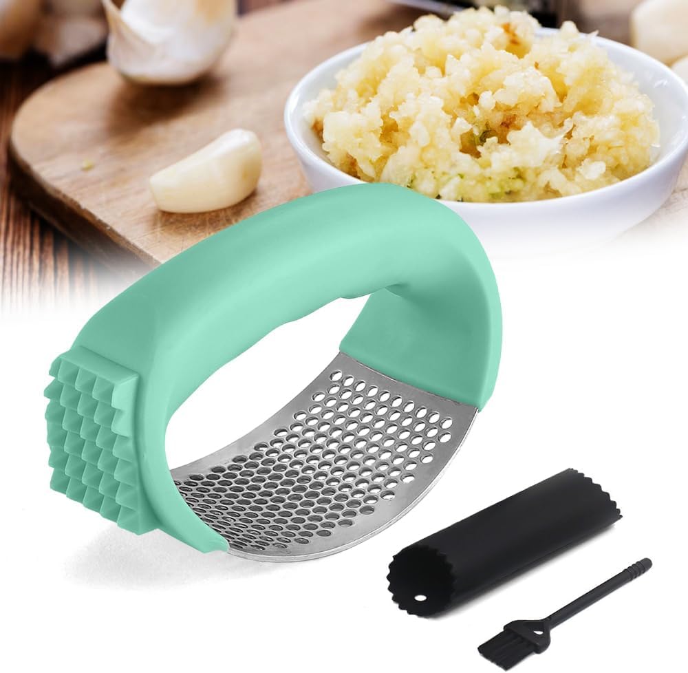 Amazon.com: 2025 New Upgraded Garlic Press Rocker, Stainless Steel ...