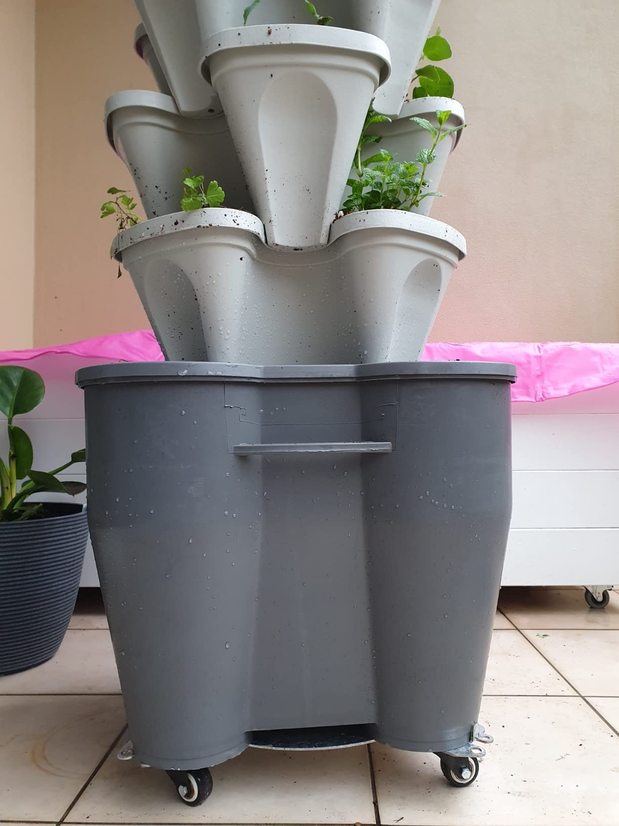 Solar - Smart Farm Hydroponic Tower Garden - Mr Stacky Australia (Stone ...