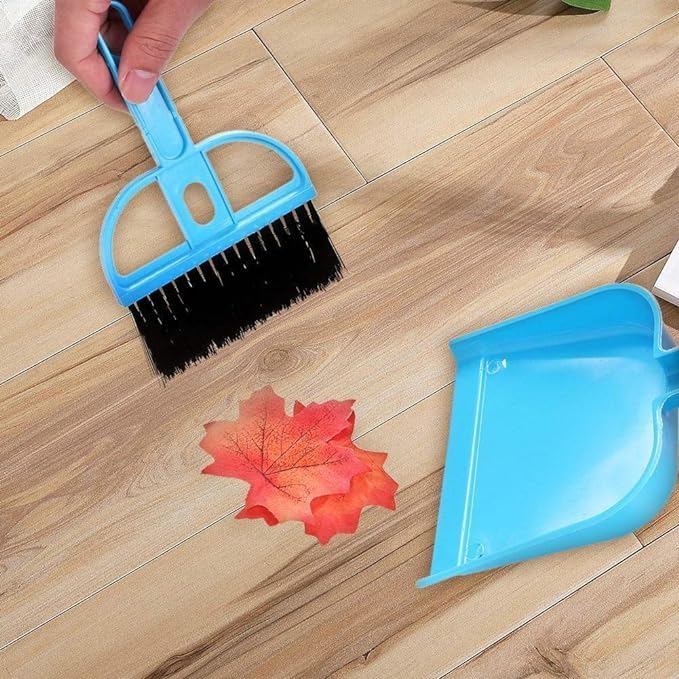 Swarna Bazaar Mini Broom Plastic Dustpan Supdi with Brush Set for ...