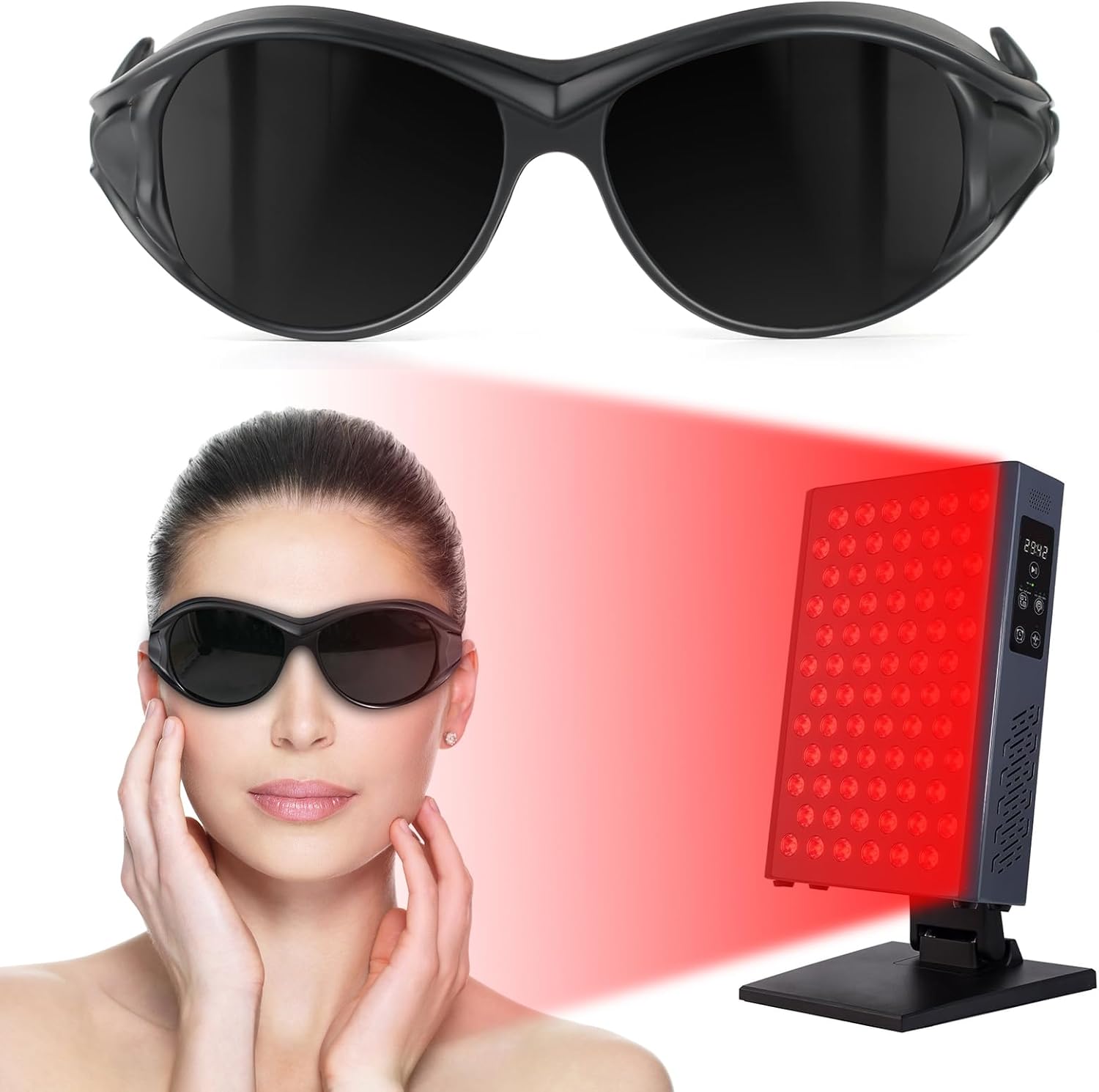 Amazon.com: Professional Red Light Therapy Glasses, IPL Glasses 200-2000nm, Eye Protection for ...