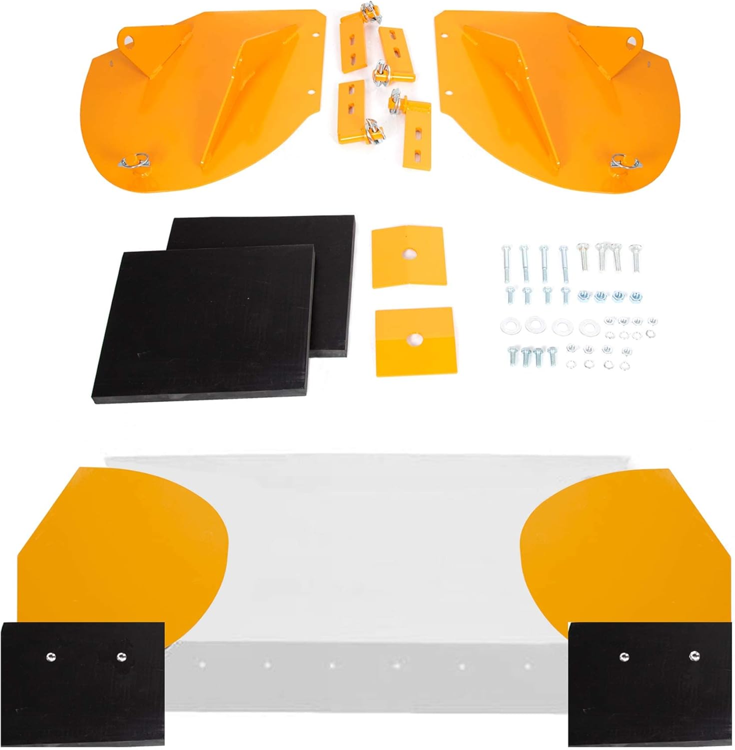 ECOTRIC Universal Snow Plow Pro-Wing Blade Extenders Extensions for ...