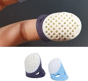 Silicone Thimble Sewing Thimble, 2Pcs Sewing Thimble Finger Protectors ...