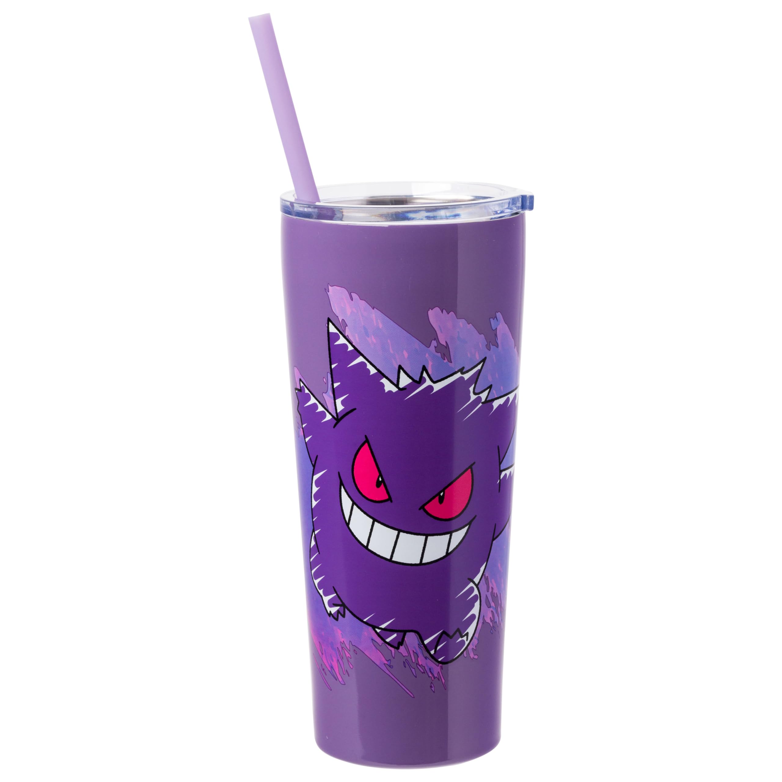 Amazon.com | Silver Buffalo Pokemon Gengar Double-Walled Stainless ...