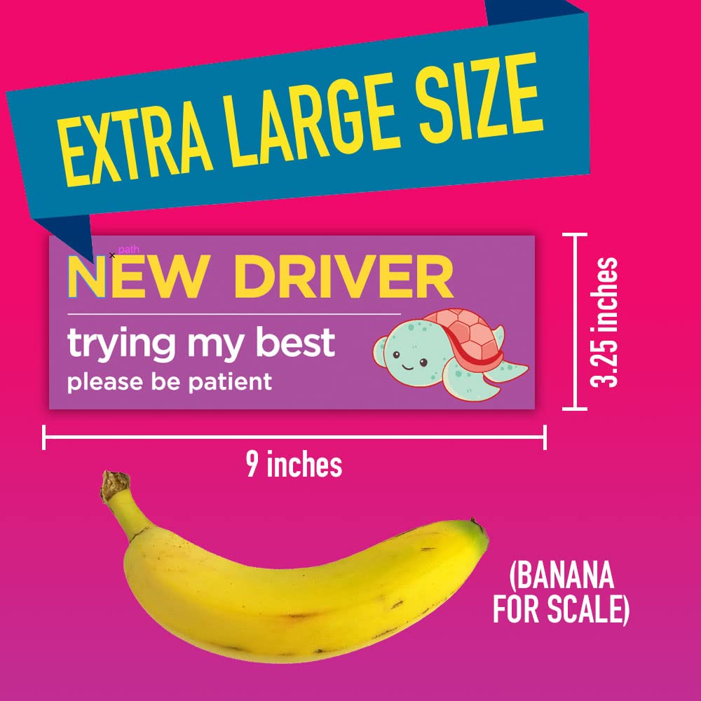 Snapklik.com : Rio Salto 4-Pack Large New Driver Car Sticker Please Be ...