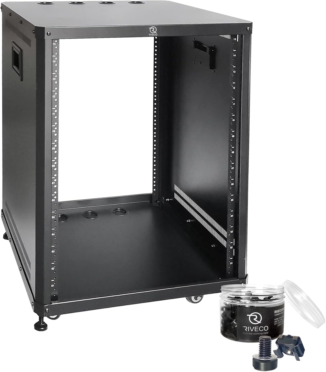 Amazon.com: RIVECO 15U Network & Stereo Rack with Caster Rolling Server ...