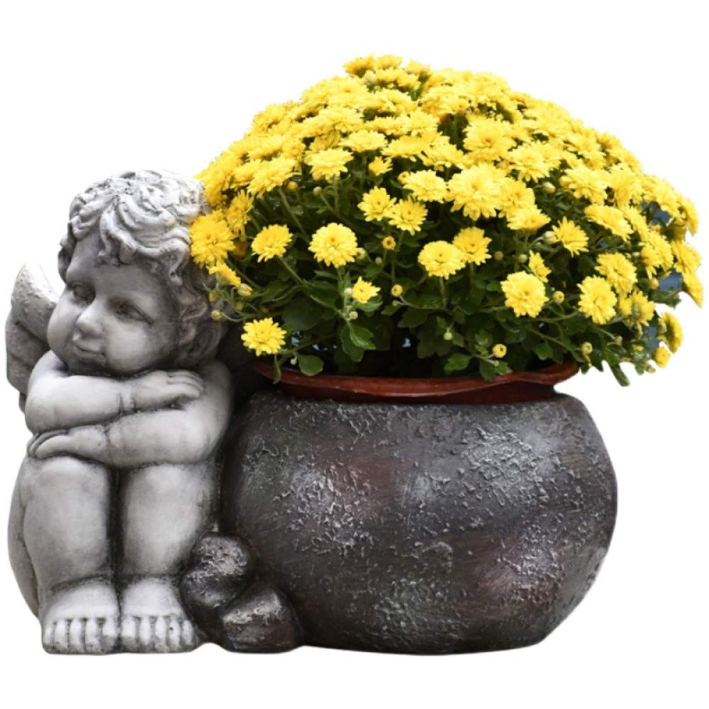 Angels Clay Pot Painting Designs Hand Painted Pottery Clay Angel 3.5"