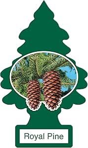 LITTLE TREES 12 Pack Car Freshner 10101 Air Freshener Royal Pine Scent ...