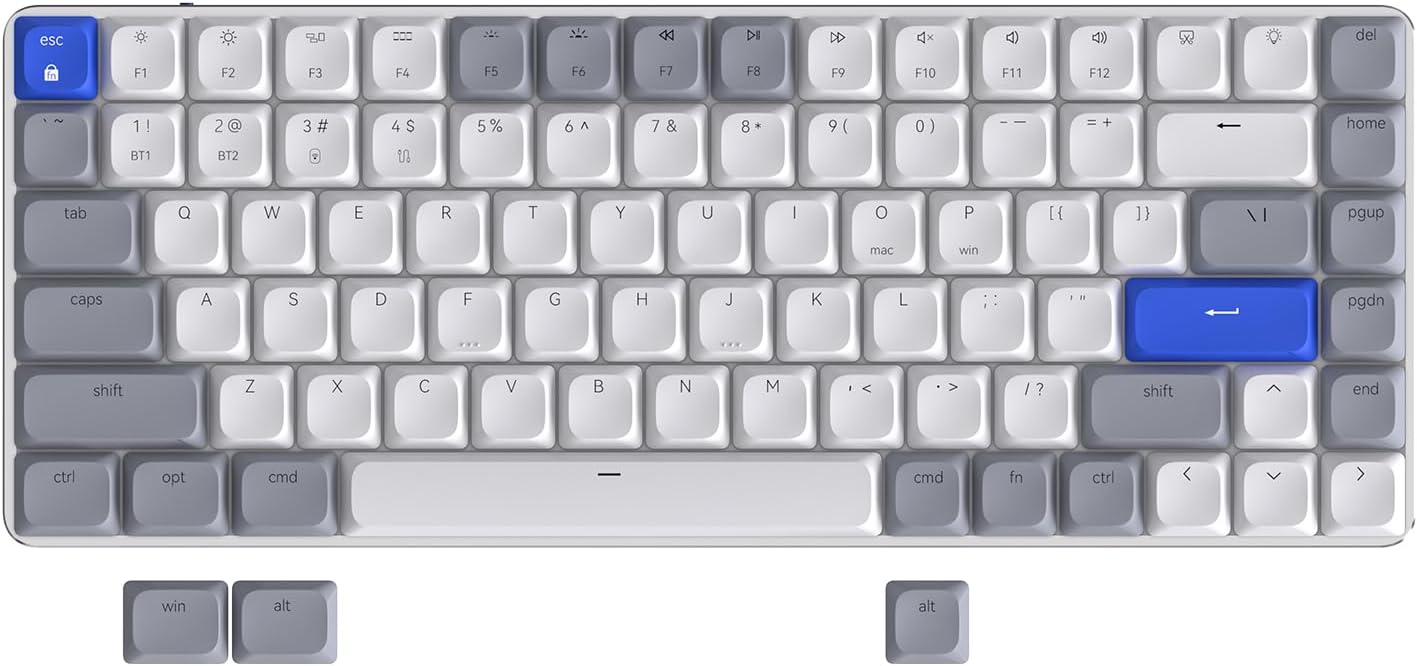 Amazon.com: AUSDOM Wireless Bluetooth 75% Mechanical Keyboard: Compact ...