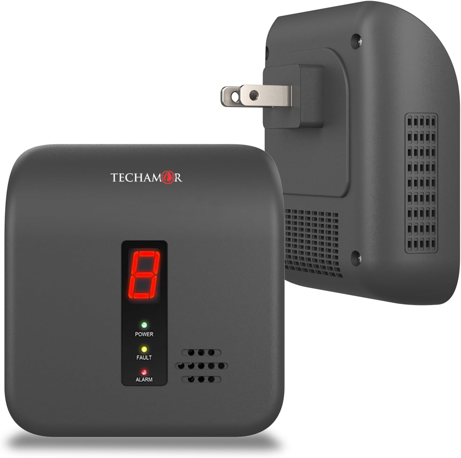 Natural Gas Detector, Plug-in Home Gas Alarm and Monitor, Propane Gas ...