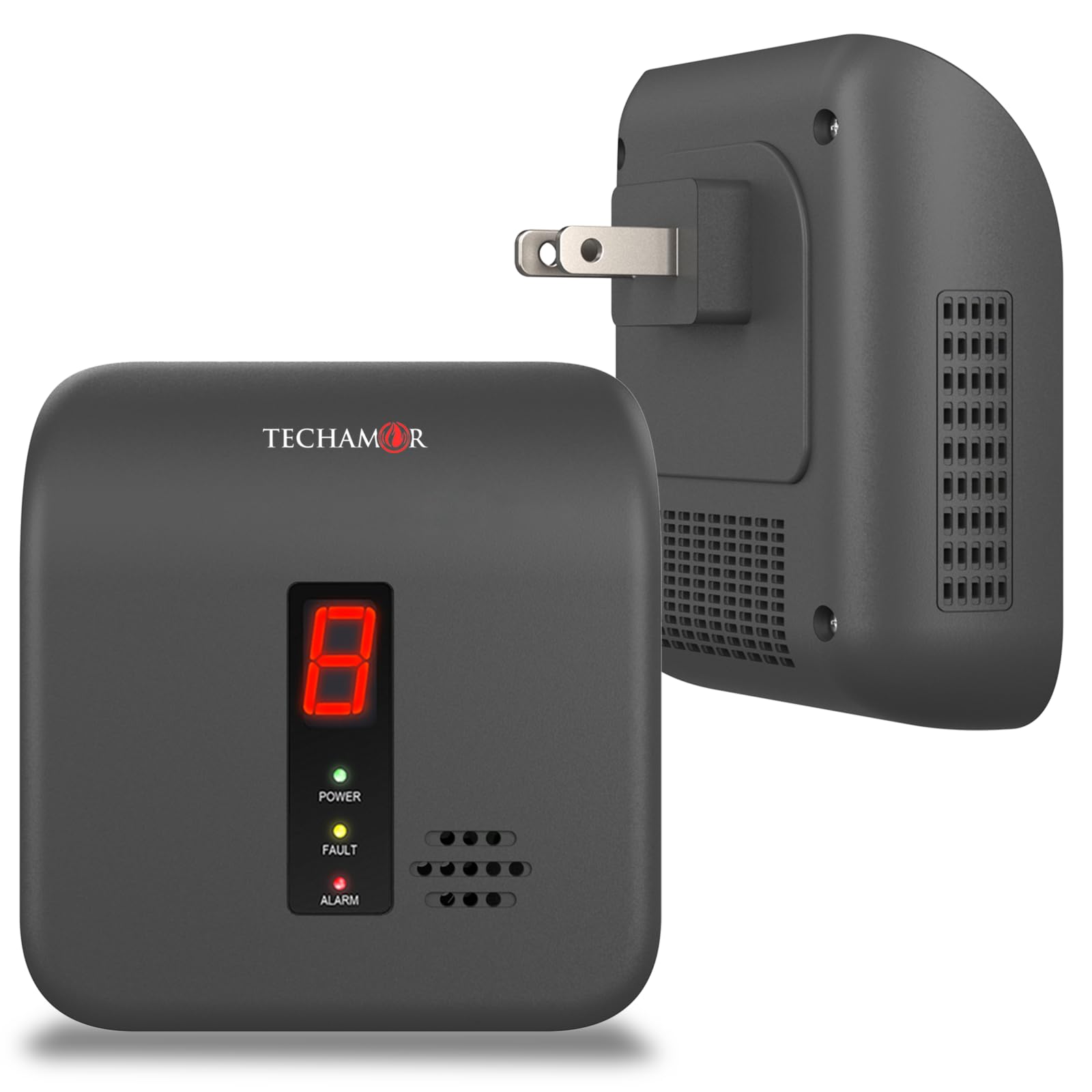 Techamor Y401 Natural Propane Gas Detector, Home Gas Alarm and Monitor ...