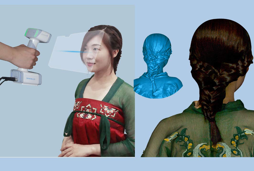 EinScan H Hybrid LED & Infrared Light Source Handheld Color 3D Scanner ...